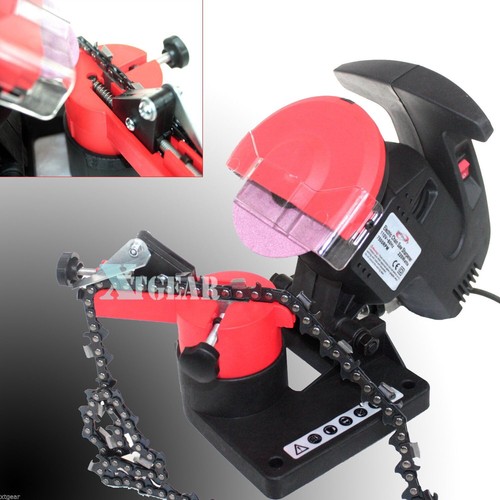 220W CHAINSAW SHARPENER CHAIN SAW GRINDER 4 BENCH VISE MOUNT 7500 RPM ...