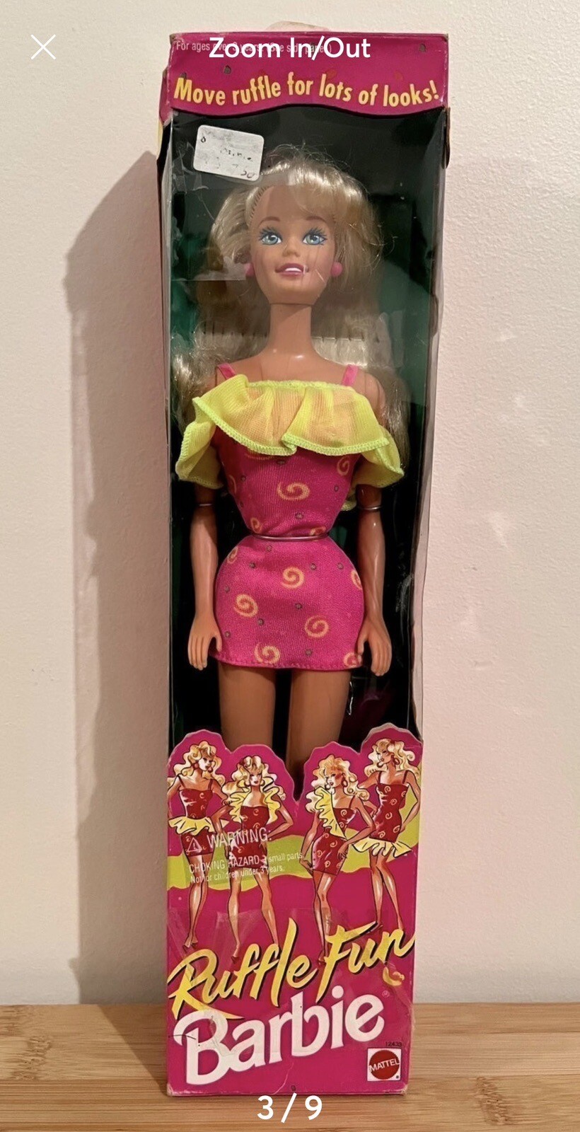 Vintage Ruffle Fun Barbie Doll Blonde #12433 Mattel 1994 Rare for sale ...