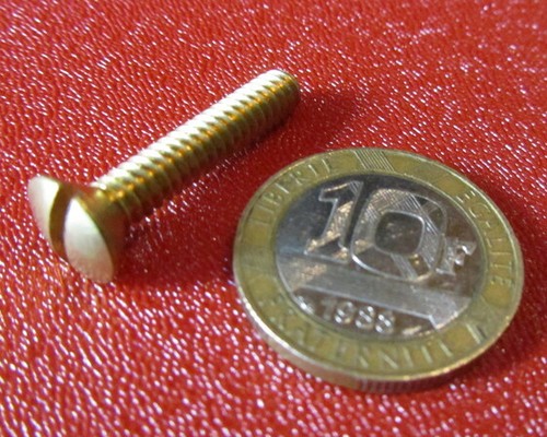 Brass Oval Head Machine Screw Slotted 10-24 x 1.00" Length, 50 pcs | eBay