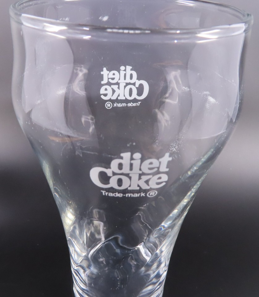 Vintage Diet Coke Glass Swirl Coca Cola Enjoy Diet Coke Drinking Glass ...