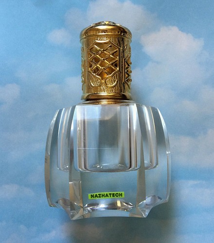 New l fragrance home Crysta Glass Lamp Diffuser with wick,Golden Color ...