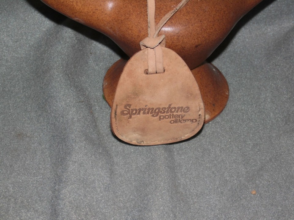 Vintage Springstone Pottery Oil Lamp - Aladdin Style Lamp | eBay