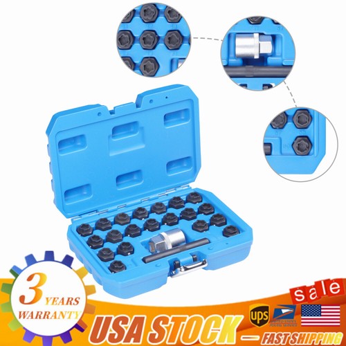 22pcs Universal Locking Lug Nut Master Key Set Wheel Lock Removal Tool ...