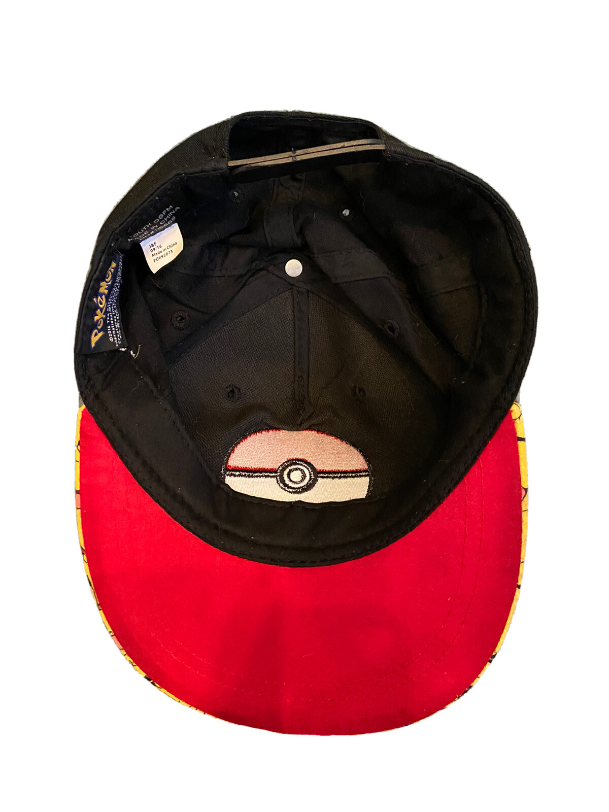 Pokémon Pikachu Hat Adjustable One Size Fits All Cap Youth Boys EUC ...