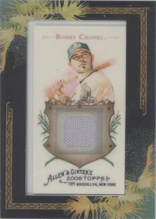 2008 Topps Allen & Ginter's - Framed Mini Relics Bobby Crosby #AGR-BC ...