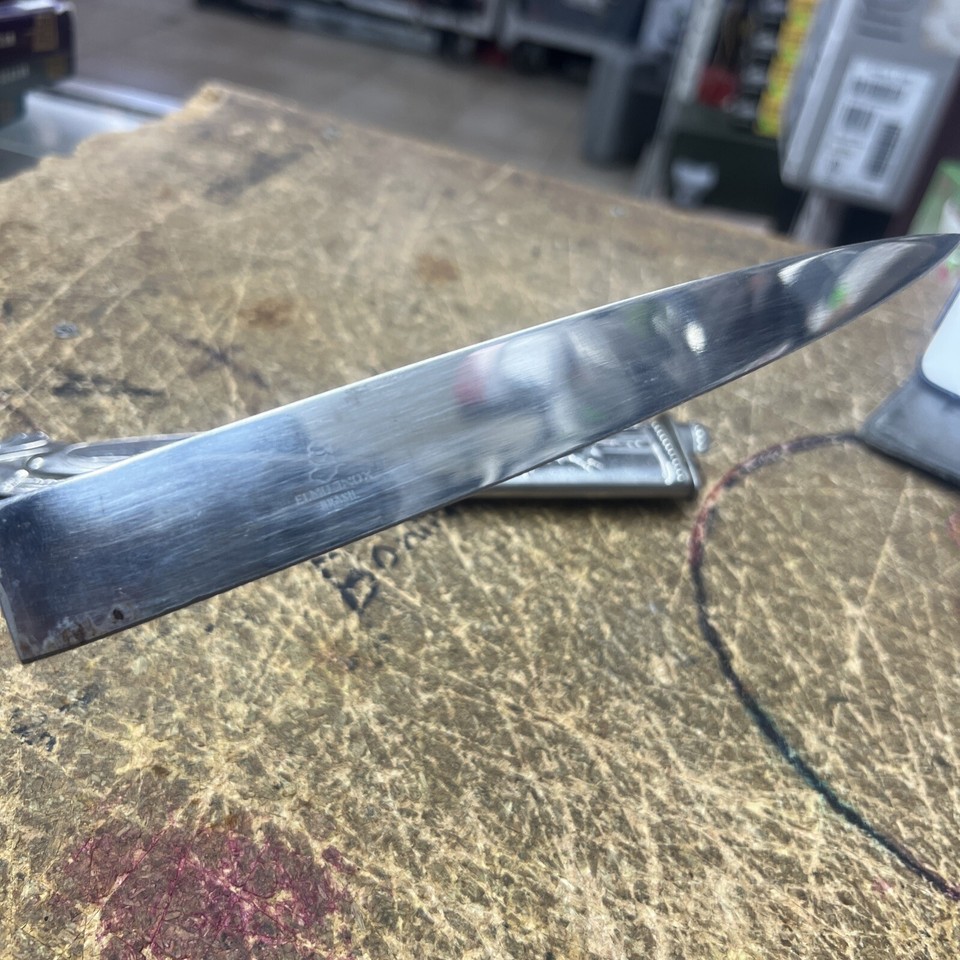 Vintage Elmo Inox Brasil Gaucho Boot Knife w/Original Sheath | eBay