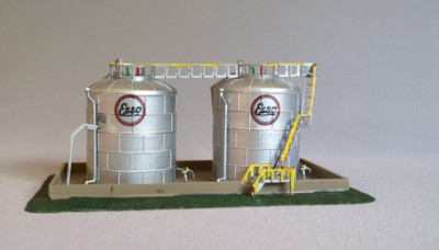 N Scale Faller # 222131 TWIN OIL STORAGE TANKS Built Up Kit | eBay