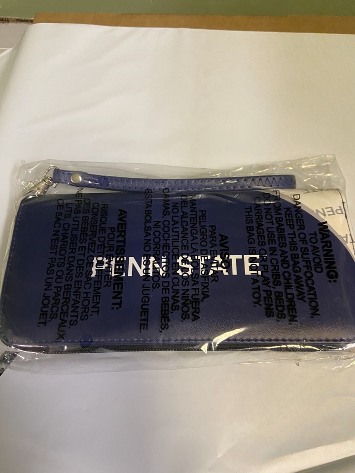 Penn State Nittany Lions NCAA Little Earth Curve Zip Organizer Ladies ...