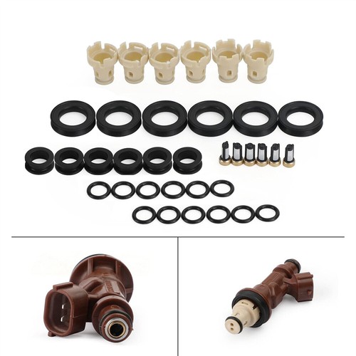 New Fuel Injector Rebuild Kit O-Rings For Toyota 3.4 V6 5VZFE Seals ...