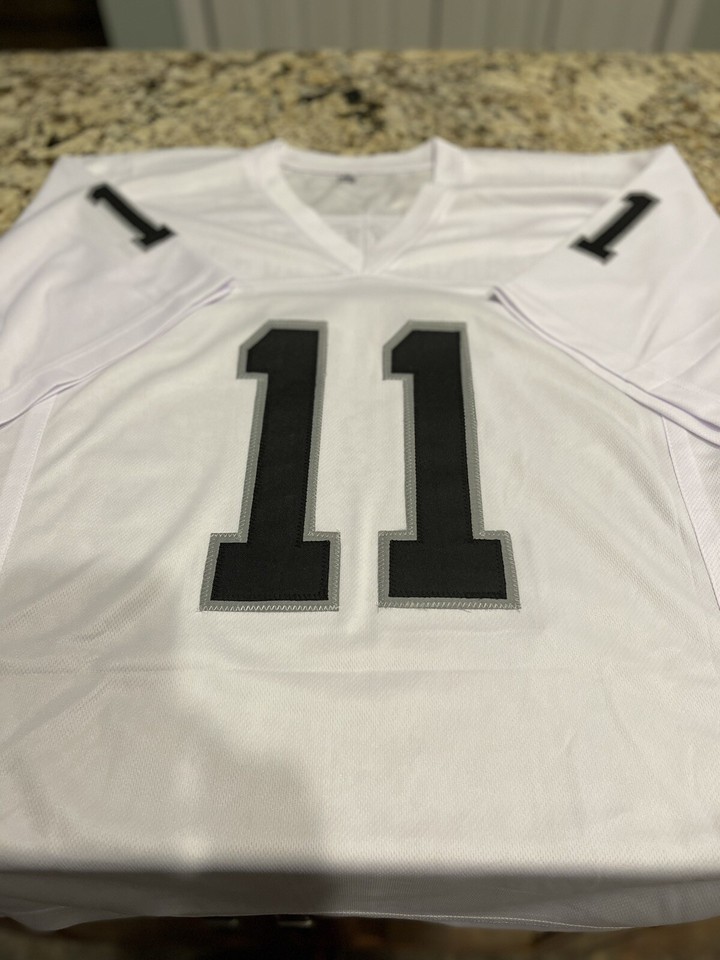 Oakland RAIDERS Sebastian Janikowski #11 SIGNED STITCHED White Road ...