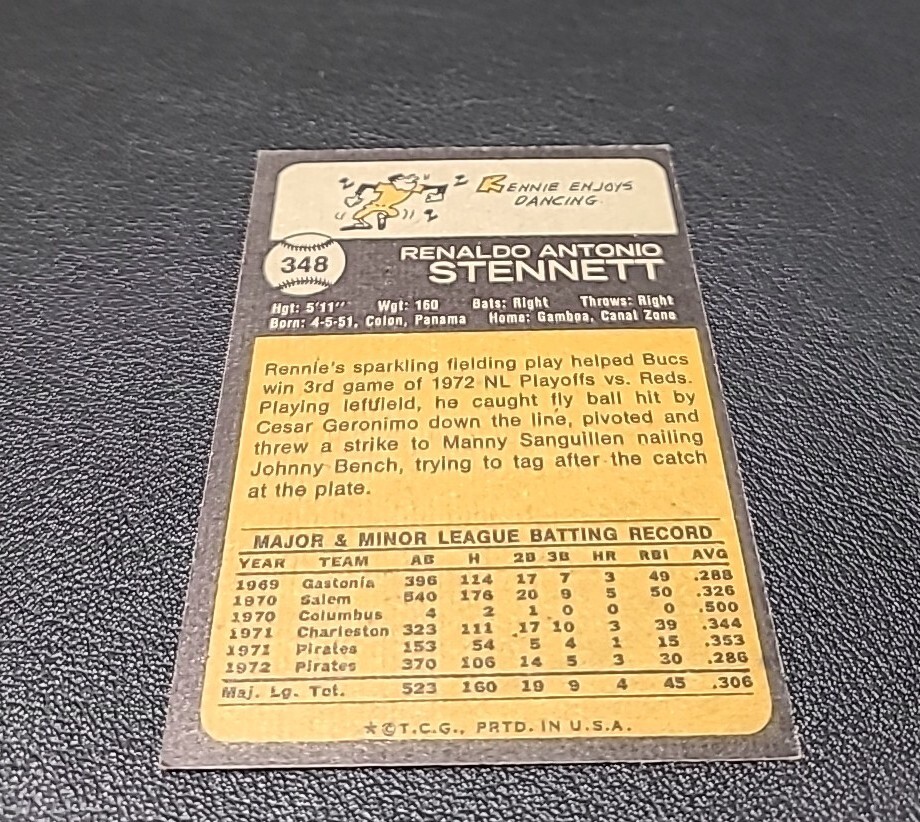 1973 Topps - #348 Rennie Stennett | eBay