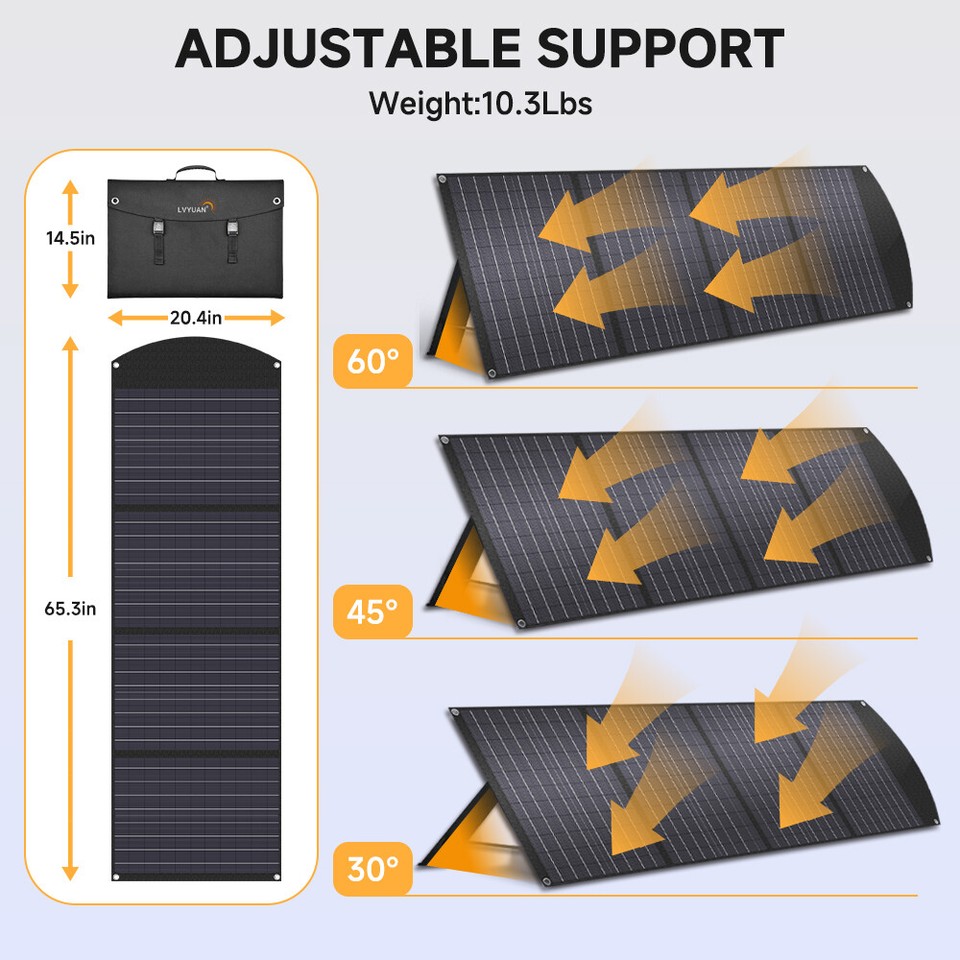 Foldable Portable Solar Panel 120W 200W 300W 400W for Power Station ...
