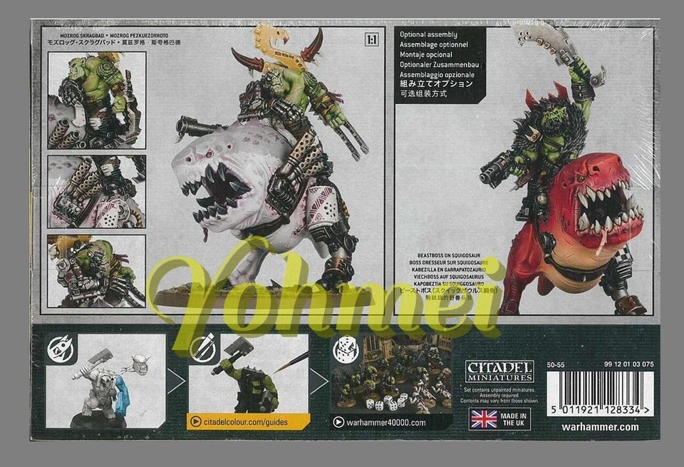 Mozrog Skragbad / Beastboss on Squigosaur - ORKS - Warhammer 40k ~ 0 ...