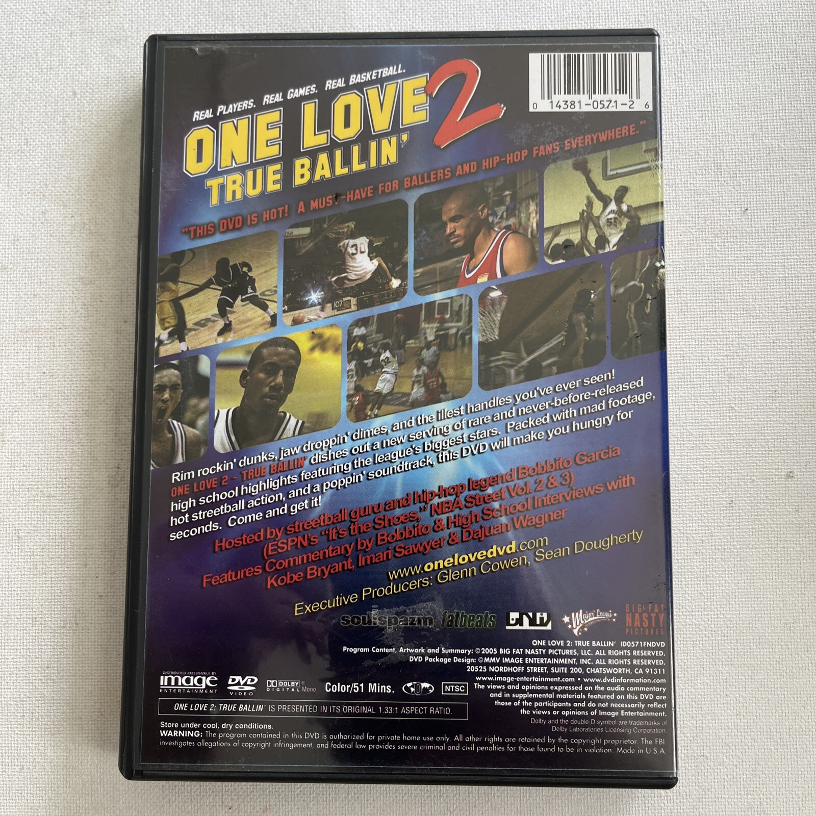 One Love 2 True Ballin' (2006) Basketball DVD * SHAQ * KOBE * LeBron ...
