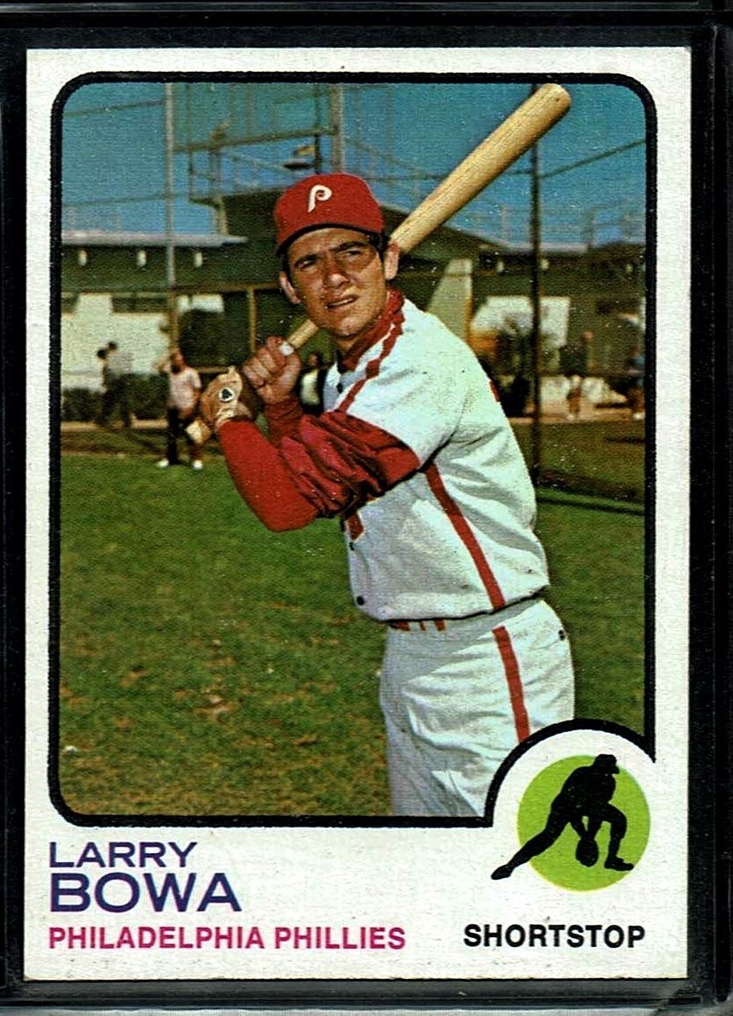 1973 TOPPS BASEBALL PHILADELPHIA PHILLIES CUBS LARRY BOWA CARD #119 NM ...
