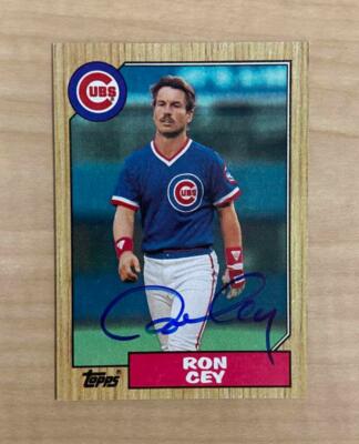 RON CEY CHICAGO CUBS SIGNED AUTOGRAPHED 1987 TOPPS CARD #767 W/COA | eBay