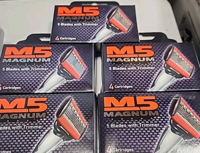 Personna M5 Magnum 5-bladed Razor Cartridges with Trimmer BLADE 20 ...