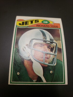 1977 TOPPS RICHARD TODD #118 NEW YORK JETS ROOKIE FOOTBALL CARD RC | eBay