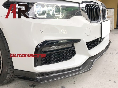 EC Style Carbon Fiber Front Bumper Lip For 2017+ BMW G30 530i 540i 550i ...