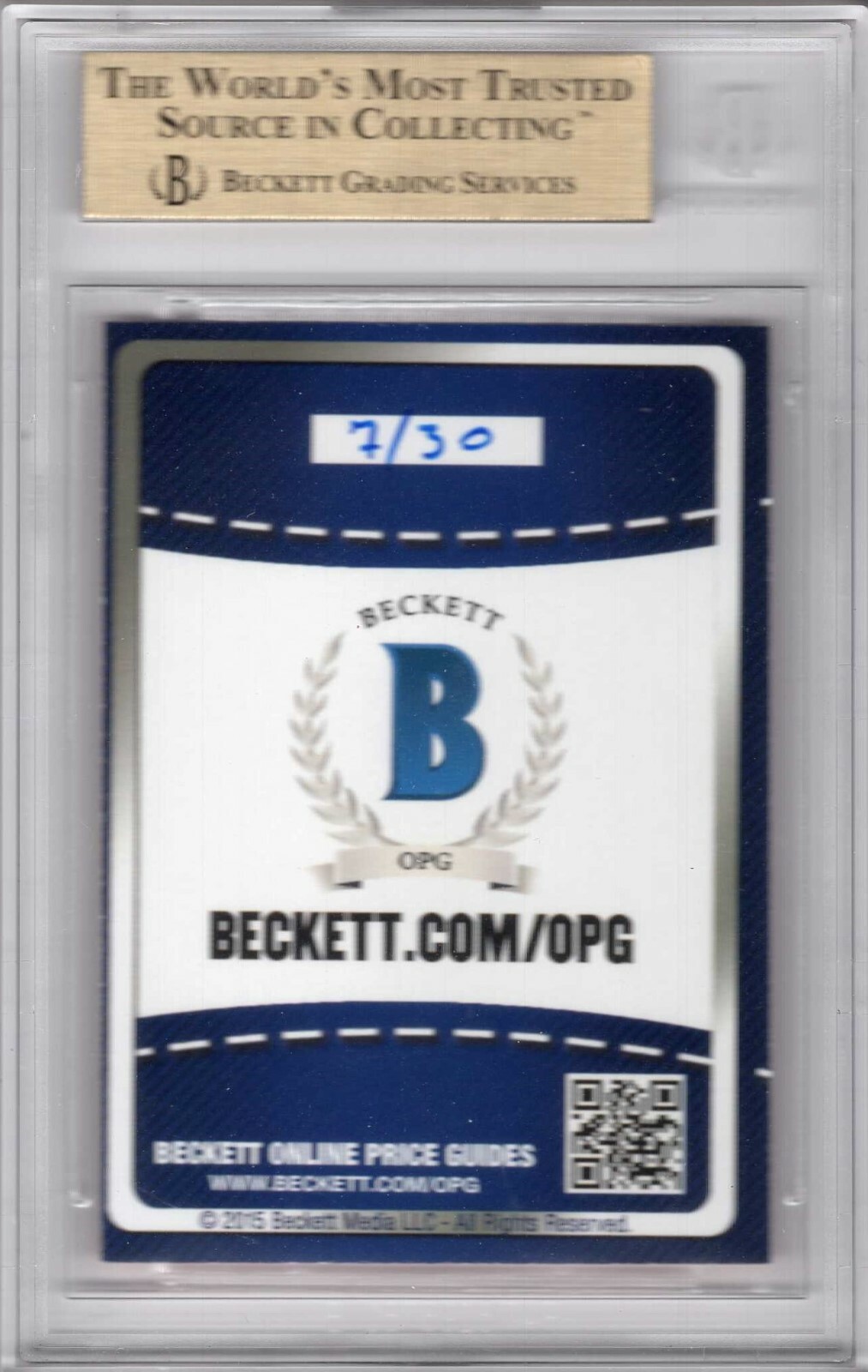 2015 CAL RIPKEN JR. BECKETT COVERS NSCC AUTOGRAPHS AUTO #/30 ORIOLES ...
