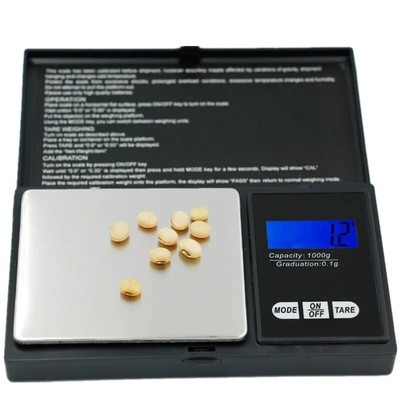Digital Scale 1000g x 0.1g Jewelry Gold Silver Coin Gram Pocket Size ...