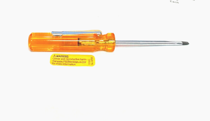 Vaco Professional Screwdriver, Pocket Clip, 1/8" Slotted, Vaco# A131-2 ...