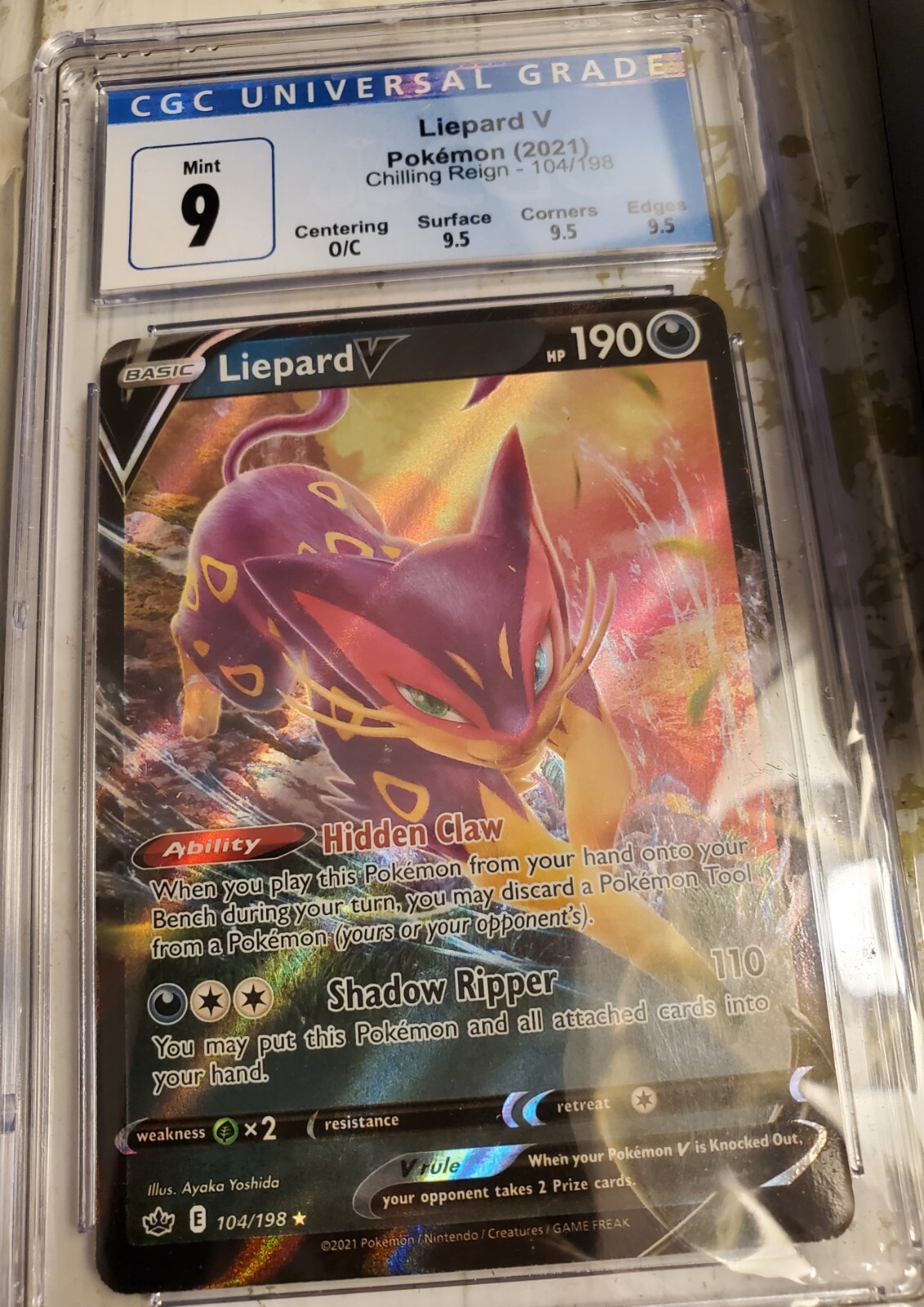 Pokémon TCG Liepard V Chilling Reign 104/198 Holo Ultra Rare for sale ...