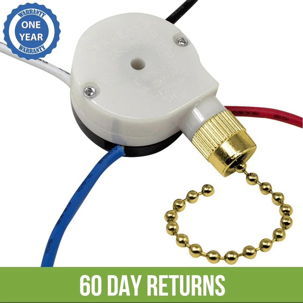 Ceiling Fan Replacement Chain Pull Switches | Shelly Lighting