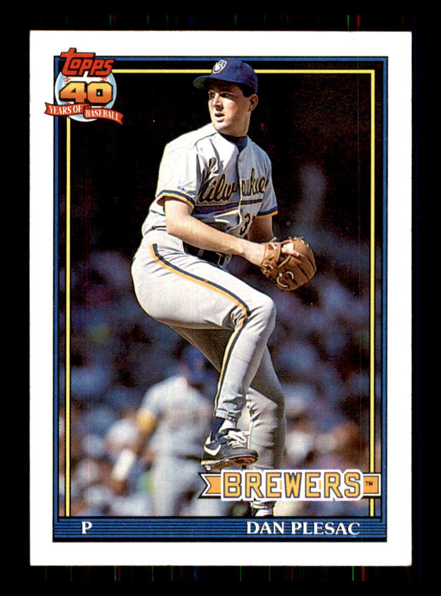 1991 Baseball Topps Dan Plesac Milwaukee Brewers #146 | eBay