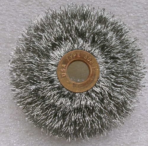 CRW3074 Type 302 P 3" Wire Wheel 1/2" Arbor 0.014"/0.36mm Dia. #787C | eBay