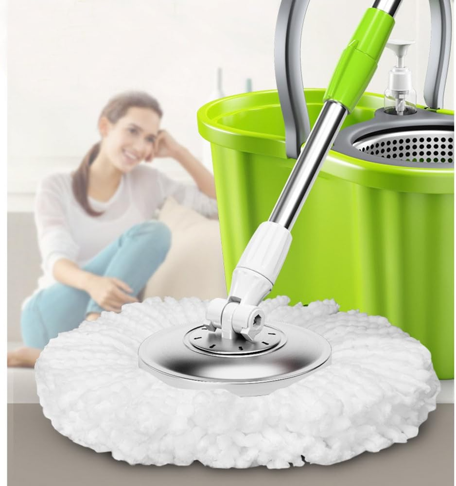 6 Pack Replacement Microfiber Mop Head Refill 360° Spin Easy Cleaning ...