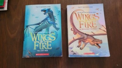 Wings Of Fire 2 Paperback Book Lot ~ Tui T Sutherland Books 1 & 2 | eBay