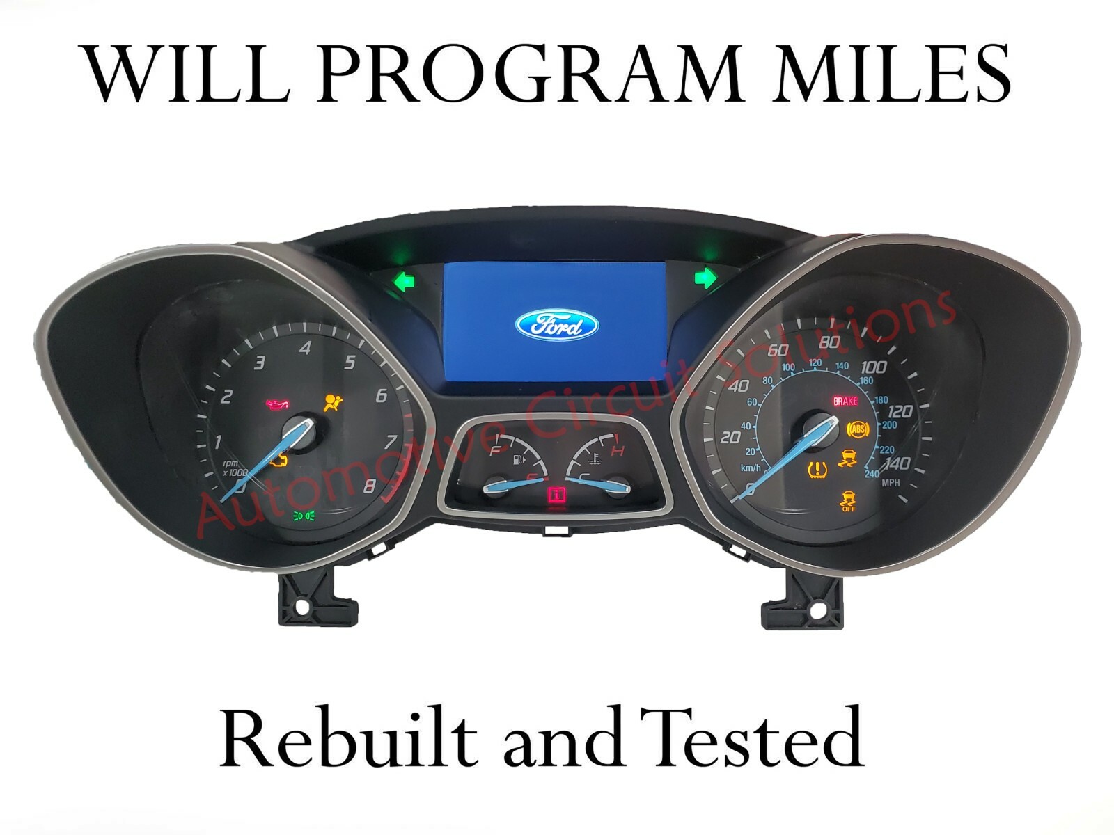 2012 Ford Focus Speedometer Instrument Cluster Miles 112 384 for sale ...