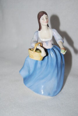 STAFFORDSHIRE FIGURINE LADY FRANCESCA ART CHINA APRIL Signed by RAY ...