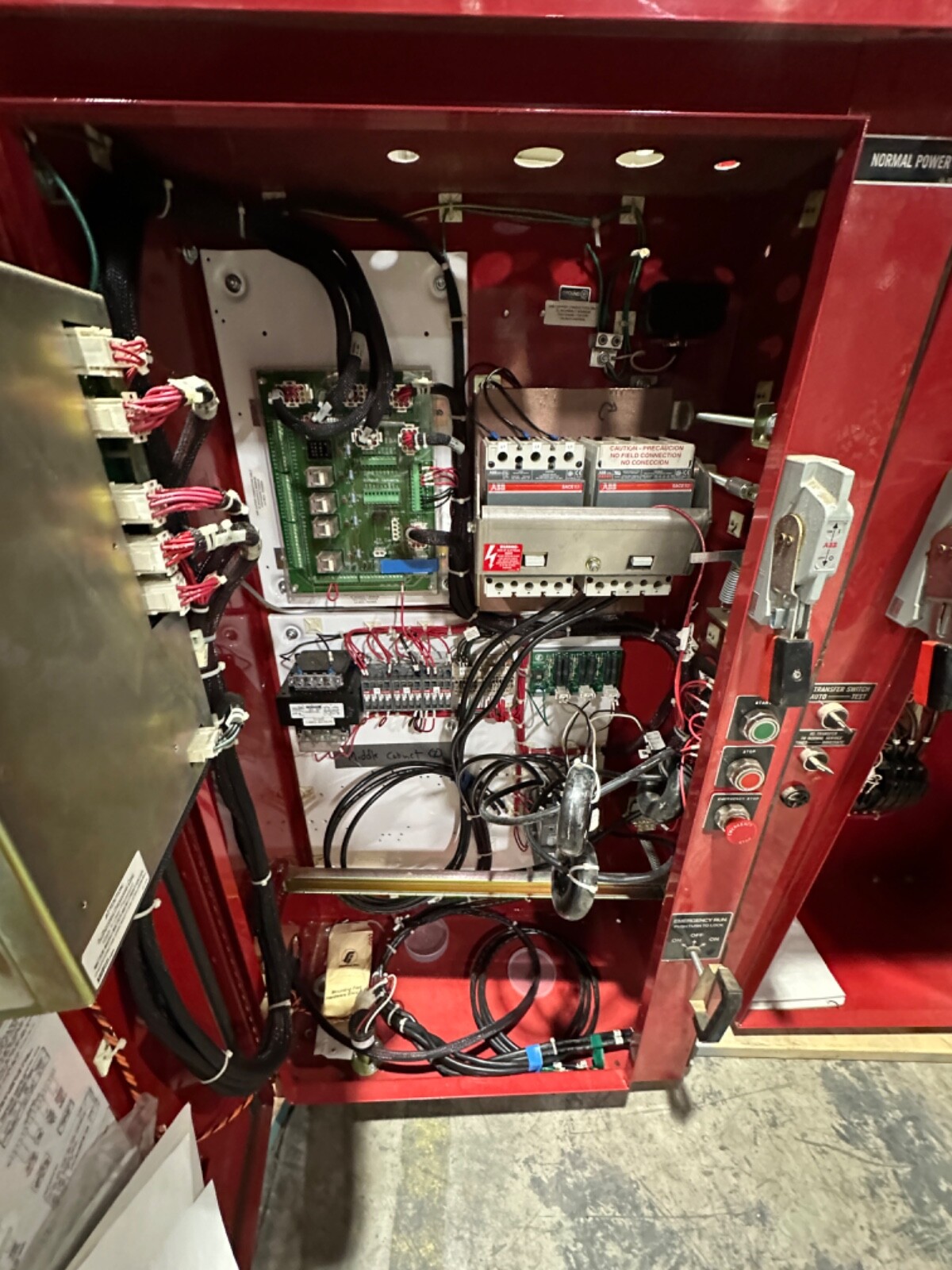 Electric Fire Pump Controller Transfer Switch Cabinet 480V 300 PSI 50HP ...