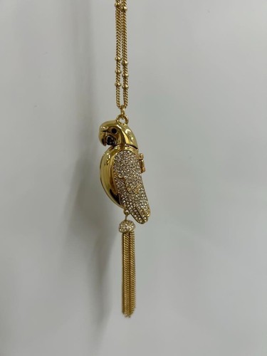 Kate Spade New York out of office Gold Pave Parrot Locket Pendant ...