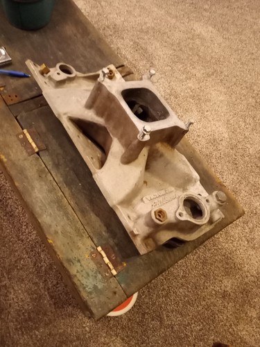 Edelbrock Victor Jr Tall Intake Manifold 2999 Chevy SBC Not Weiand ...