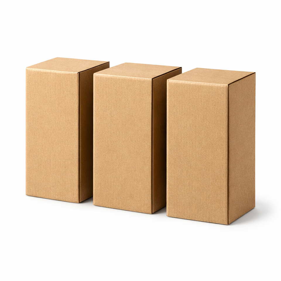 4x4x8 Corrugated Shipping Boxes Kraft Cardboard Mailer Cartons 25 50 ...