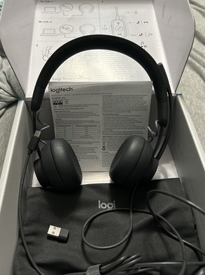 Logitech Zone 750 Wired On-Ear Headset with Advanced Noise-canceling ...
