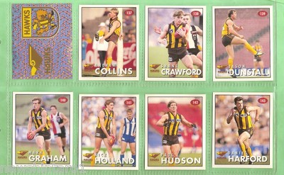 #D540. 1996 HAWTHORN HAWKS AFL SELECT STICKERS & STAND UPS | eBay Australia