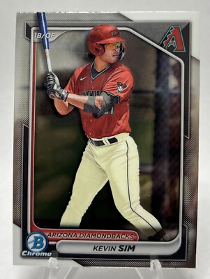 KEVIN SIM RC 2024 Bowman Chrome Prospects Base #BCP-34 ROOKIE ...