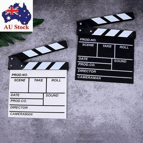 Wooden Photography Prop Cinema Clapperboard Clapboard Video Scene TV ...