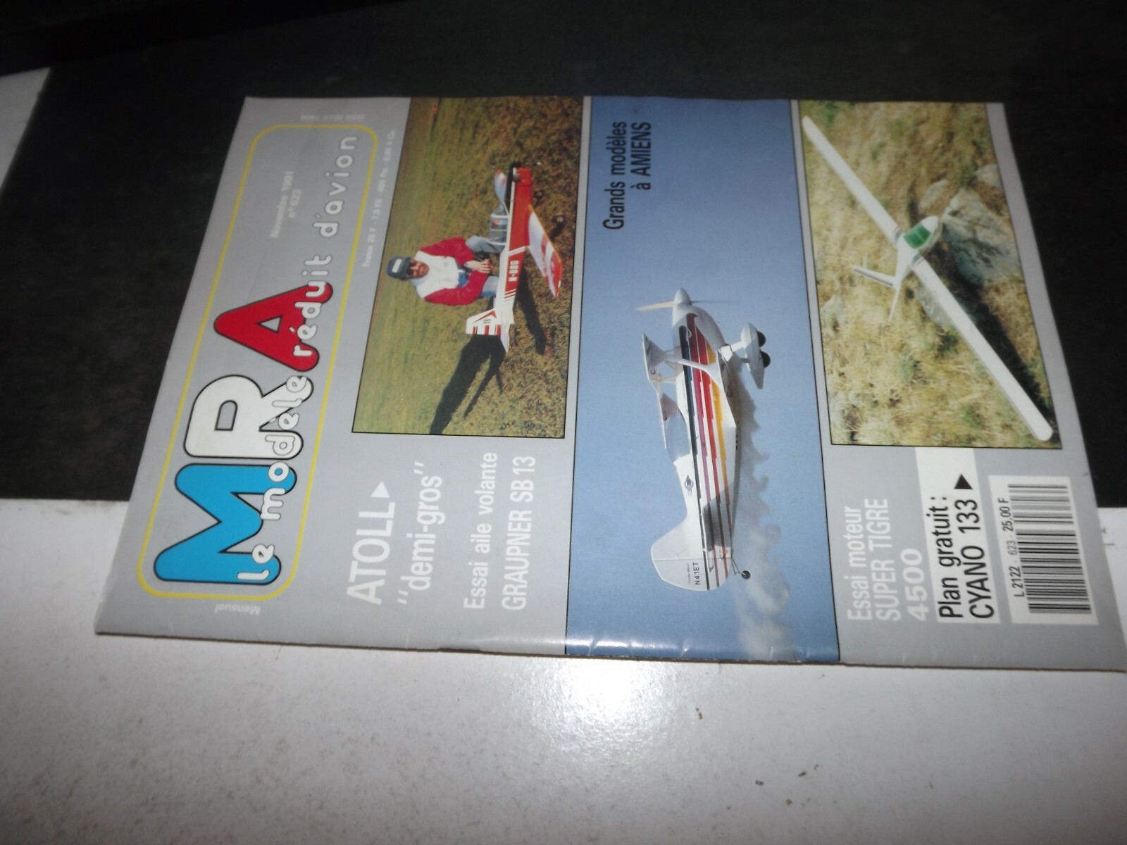 ** MRA Avion n°623 Plan Cyano 133 - Super Tigre 4500 - Aile volante ...