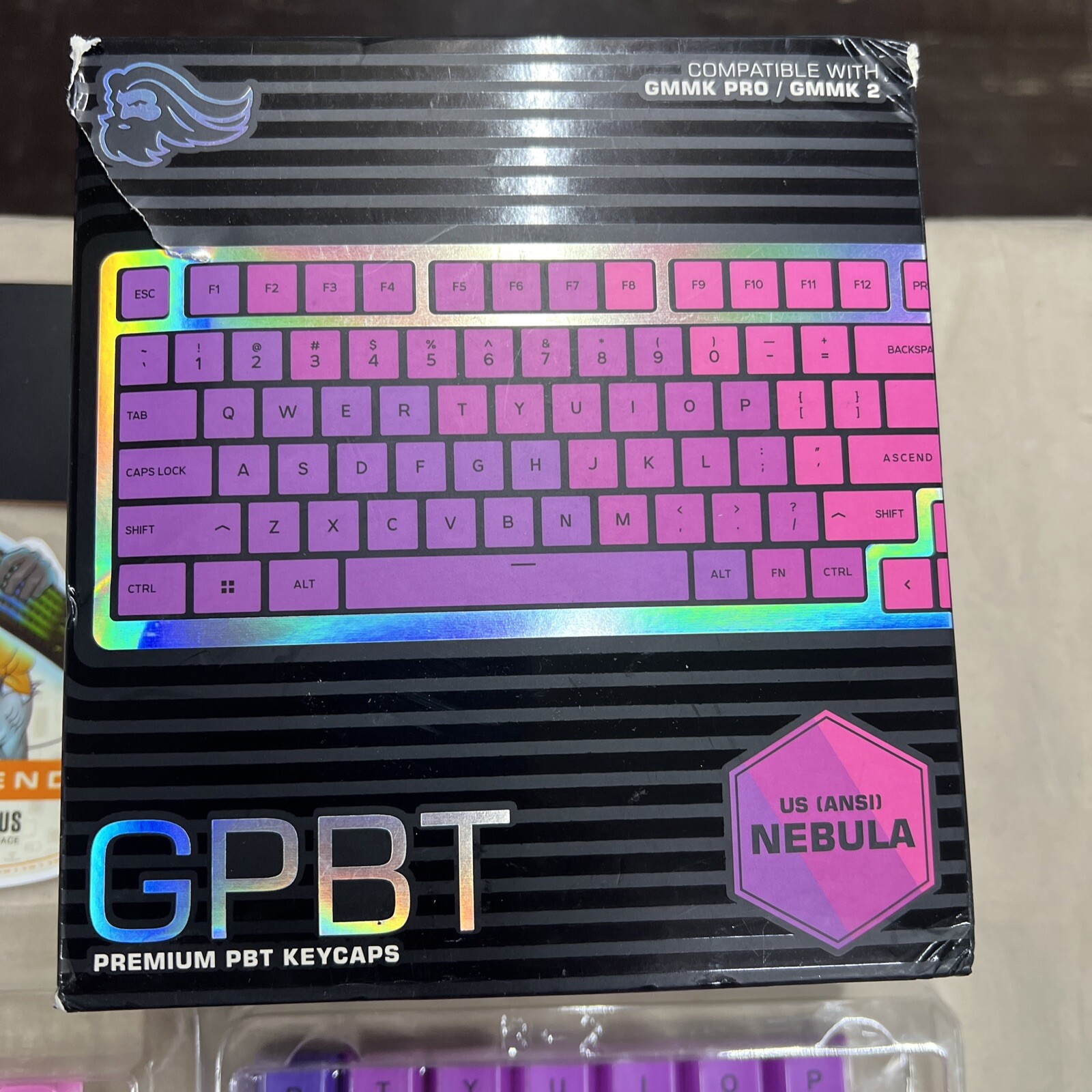 Glorious GPBT ANSI Mechanical Keyboard Keycaps (Nebula)