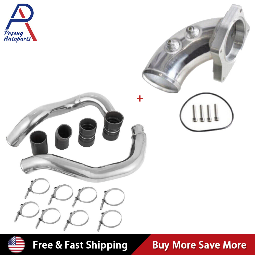 Turbo Intercooler Pipe Kit & Intake Elbow For 2003-07 Ford F250 6.0L ...