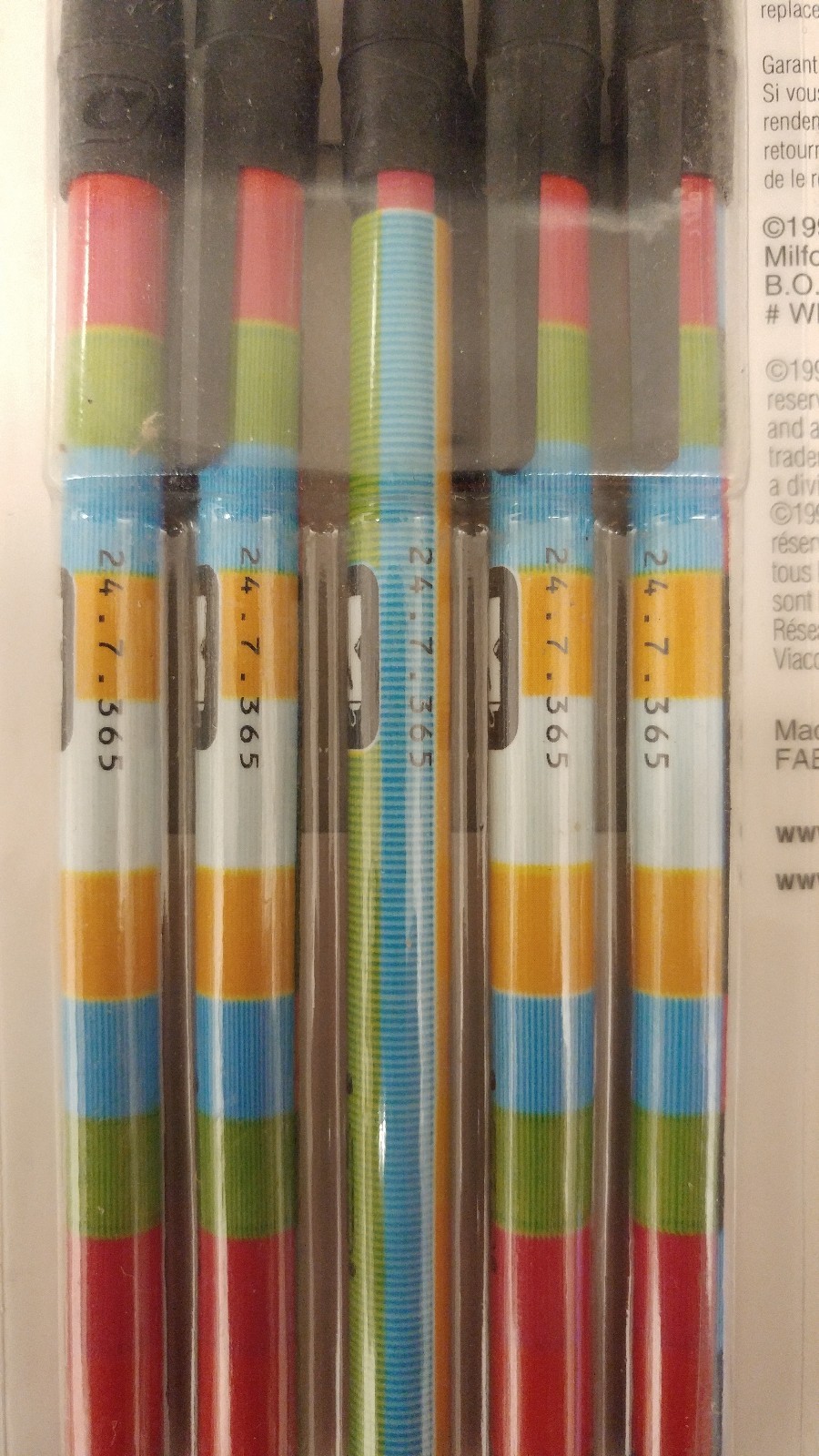 Vintage Bic Wavelengths M-TV Pens! Pack of 5 Black ink pens! Unique ...