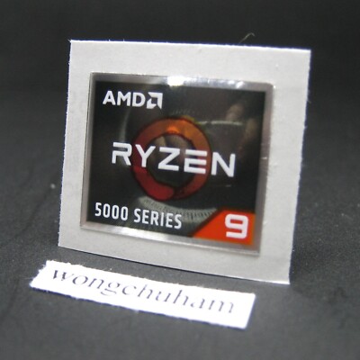 AMD RYZEN 9 5000 series sticker 17mm x 20mm #202211241525 | eBay