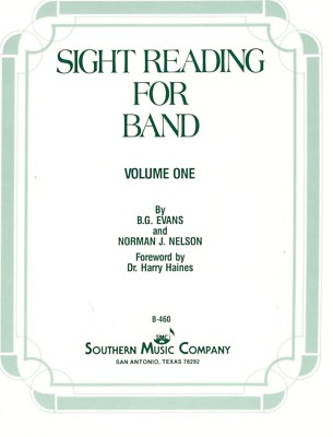 SIGHT READING FOR BAND VOLUME ONE FOR BASS CLARINET MUSIC BOOK 1-BRAND ...