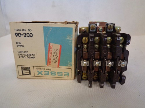 NEW ESSEX RBM 90-200 CONTACTOR-RELAY 24V COIL | eBay