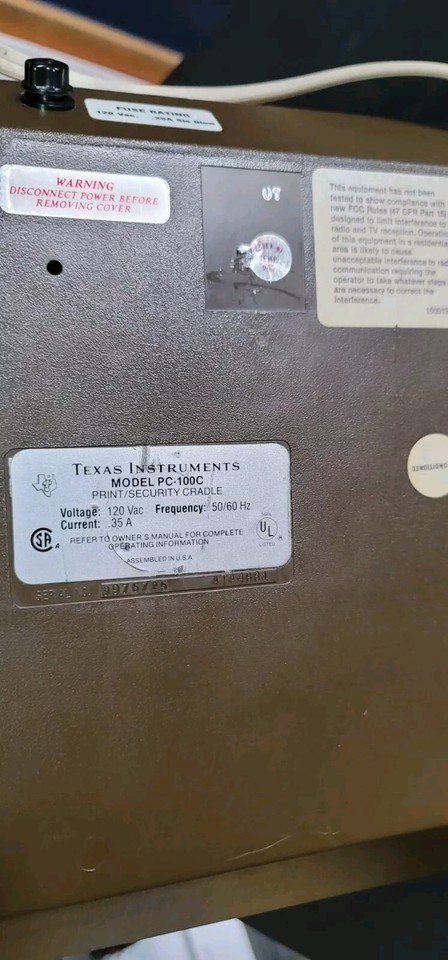 Texas Instruments TI-59 Programmable Calculator & PC-100C Printer | eBay